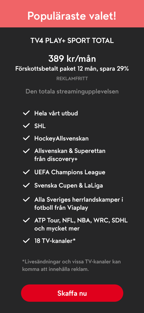 TV4 Play: Sport, Film, TV & Serier | Tidningskungen.se