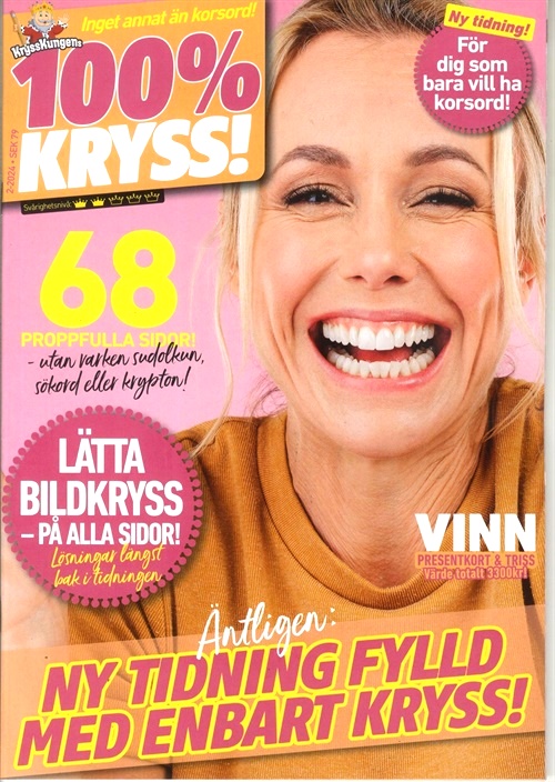 Krysskungens 100% Kryss prenumeration – Prenumerera på Krysskungens 100% Kryss till kampanjpris!
